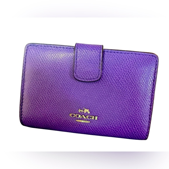 Coach | Bags | Coach Purple Womens Wallet | Poshmark
